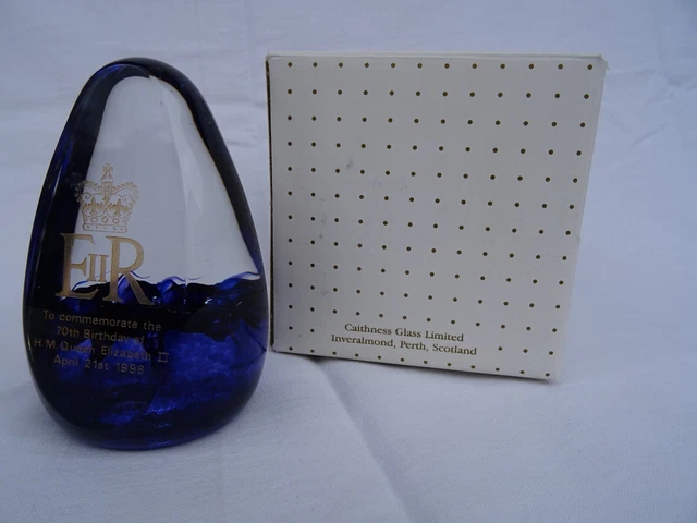 FERMACARTE CAITHNESS HM Queen Elizabeth II 70th Birthday Ltd Edition ...