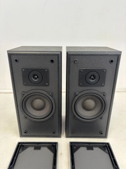 DENON SC-M3 2-WAY Bookshelf Speakers Pair Black Wood JPW - G11 O328 £8. ...