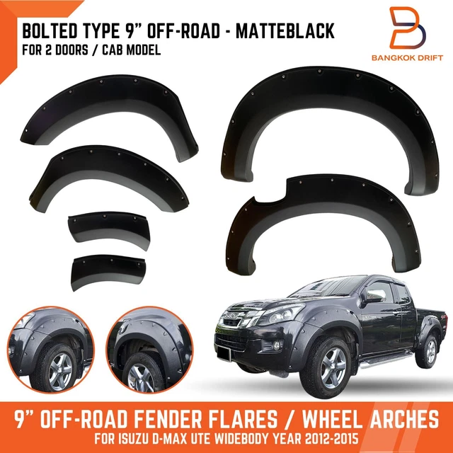 OFF-ROAD 9& BOLTED Fender Flare Wheel Arch For Isuzu D-Max Dmax Ute 12 ...