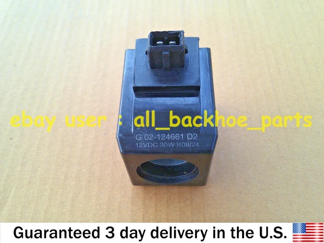 JCB BACKHOE DANFOSS Vickers 12V 30W Solenoid Coil Flat Pin (477/00824 ...