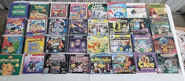 32 - PC CD Rom Bulk Lot - Game & Learning & Puzzles & More - CIB ...