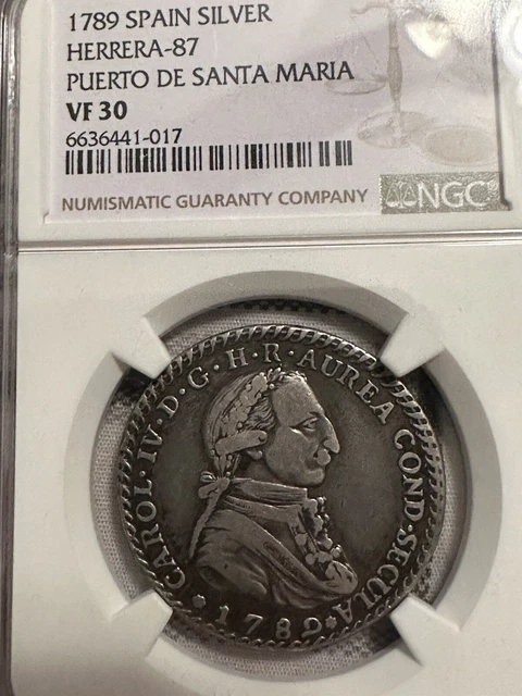 CARLOS IV, MEDAL Proclamation 1789, Puerto De Santa Maria—Herrera -87 ...