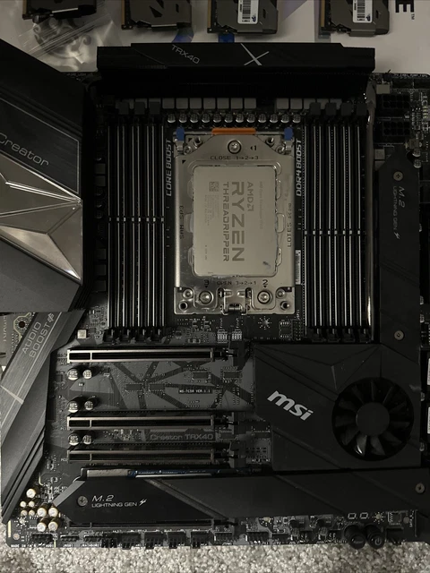 AMD RYZEN THREADRIPPER 3960X 24-core CPU with MSI Creator Motherboard ...