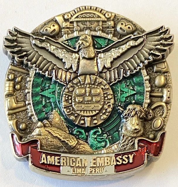 USMC MSG-DET MARINE Security Guard Detachment Lima, Peru Challenge Coin ...