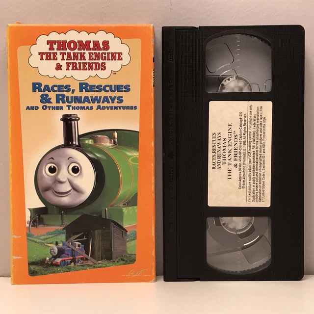 THOMAS THE TANK Engine Friends Races Rescues Runaways VHS Video Tape ...