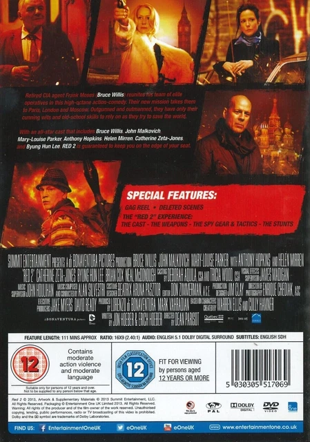 ROUGE 2 (2003) DVD, Bruce Willis, Helen Mirren, John Malkovich, Dean ...