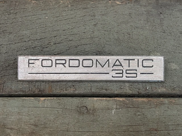 VINTAGE FORD FALCON XP 'Fordomatic 3S' Boot Badge Coupe Futura ARC5DB ...