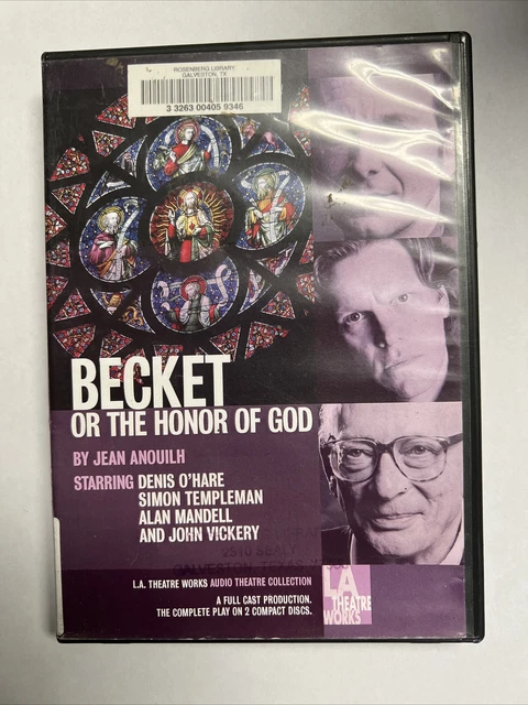 BECKET, OR THE Honor of God (Library Edition Audio CDs $35.99 - PicClick