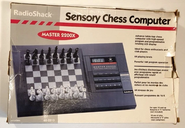 RADIOSHACK SENSORY CHESS COMPUTER Master 2200X Model. Vintage ...