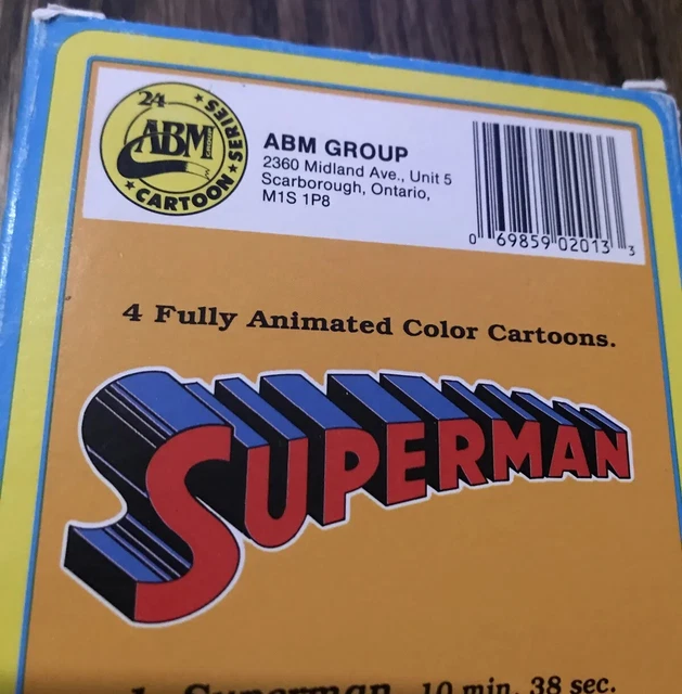 RARE SUPERMAN CARTOON series (ABM vhs) 4 episodes (NOT working) $20.98 ...