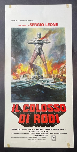 CINEMA-LOCANDINA IL COLOSSO DI RODI Calhoun Massari Marchal SERGIO ...