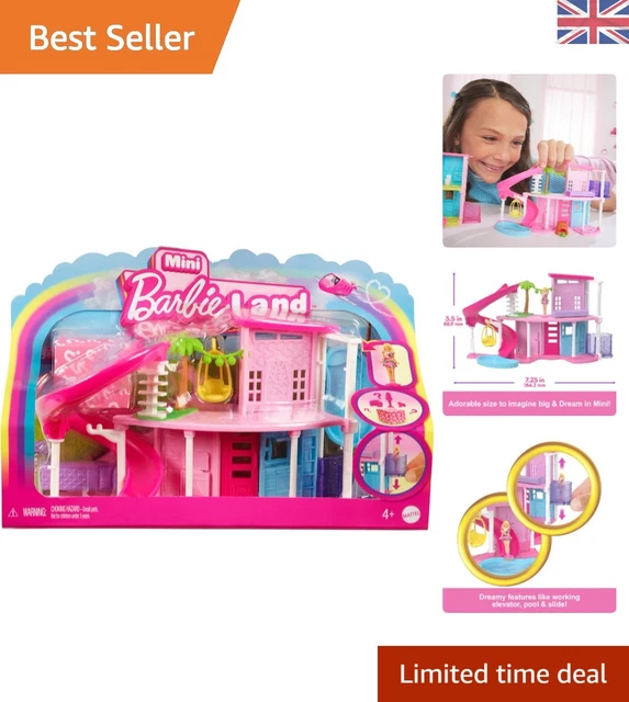 CHARMING MINI DOLL House Playset with Elevator & Pool - Perfect for ...