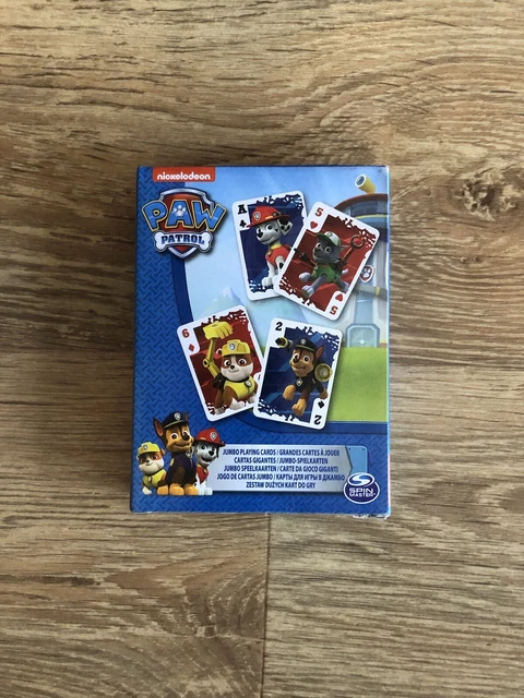 KIDS JUMBO PLAYING Cards Paw Patrol Dogs Complete Games Fun NEW £5.99 ...