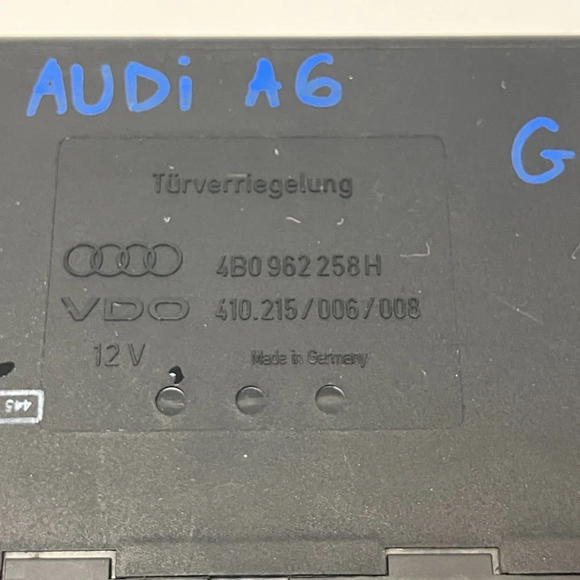 Audi A6 4b Komfort Convenience Control Ccm Modul 4b0962258h Eur 55 14