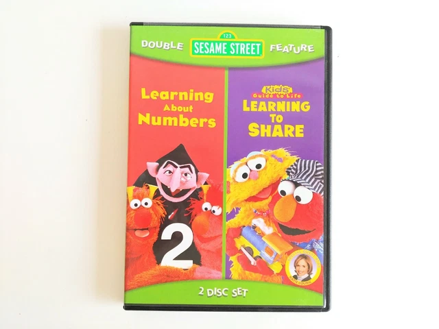SESAME STREET: LEARNING to Share/Learning About Numbers (DVD, 2008) $9. ...