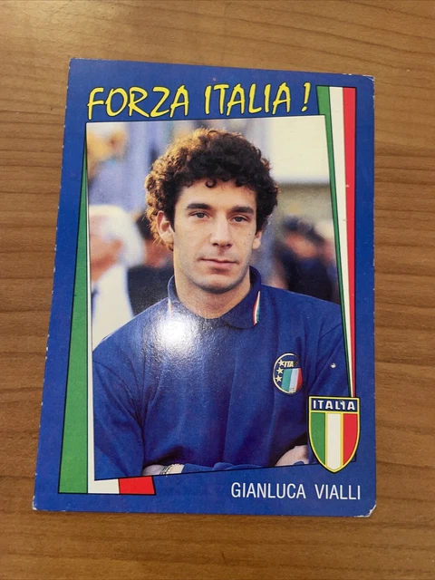 CARTOLINA ITALIA GIANLUCA VIALLI nazionale Calcio Panini 1986 ...
