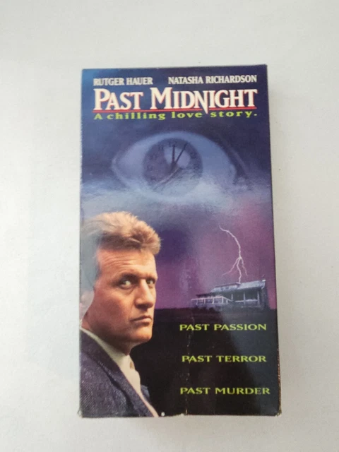 PAST MIDNIGHT VHS TAPE, Rutger Hauer, COMPLETE/TESTED SEE PHOTOS ...