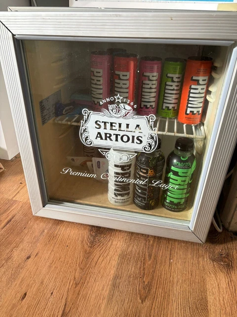 MINI STELLA ARTOIS Fridge Beer Drinks Chiller Cooler Home Bar £55.00 ...