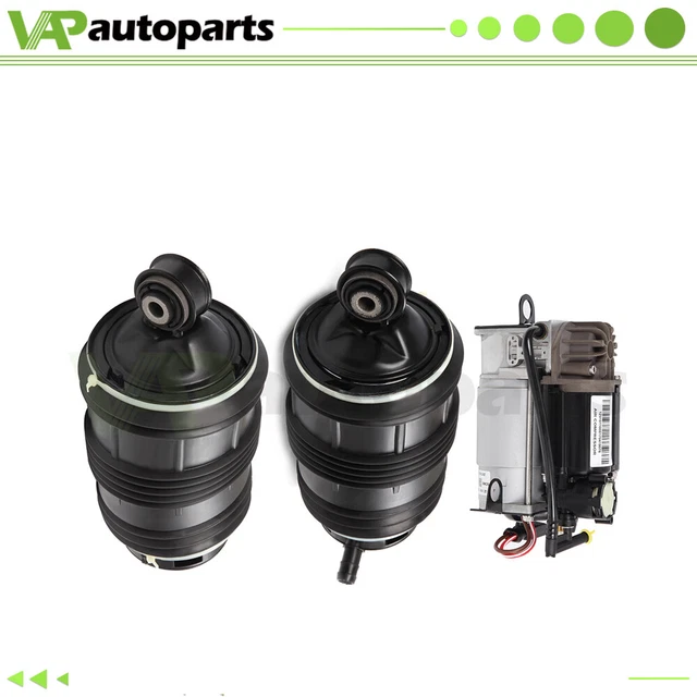 2 REAR AIR Suspension Air Spring & Compressor For Mercedes-Benz E/CLS ...