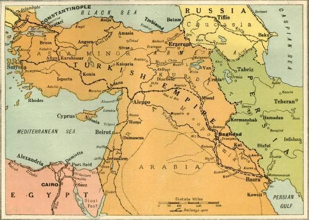 MAP TO ILLUSTRATE the Mesopotamian Expedition 1919 Showing the Mid- Old ...