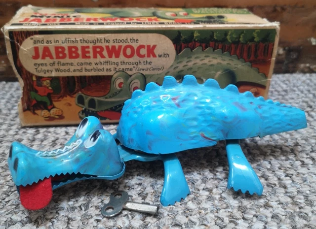VINTAGE 1950S TRIANG Minic Jabberwock Clockwork Toy & Box Working ...