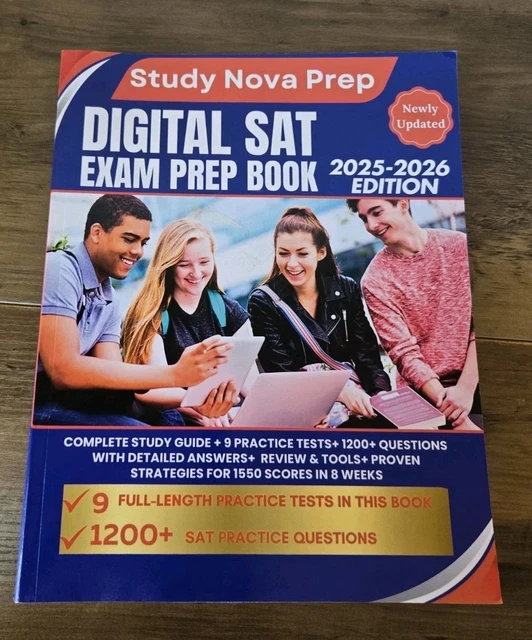 DIGITAL SAT EXAM Prep Book 2025-2026: Complete Study Guide + 9 Practic ...