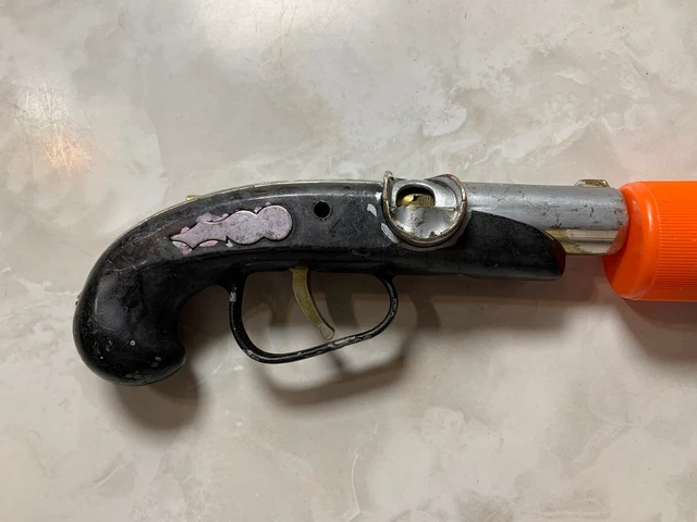 OLD FLINTLOCK PERCUSSION Cap Pistol Gun Lighter Made In Japan (read ...