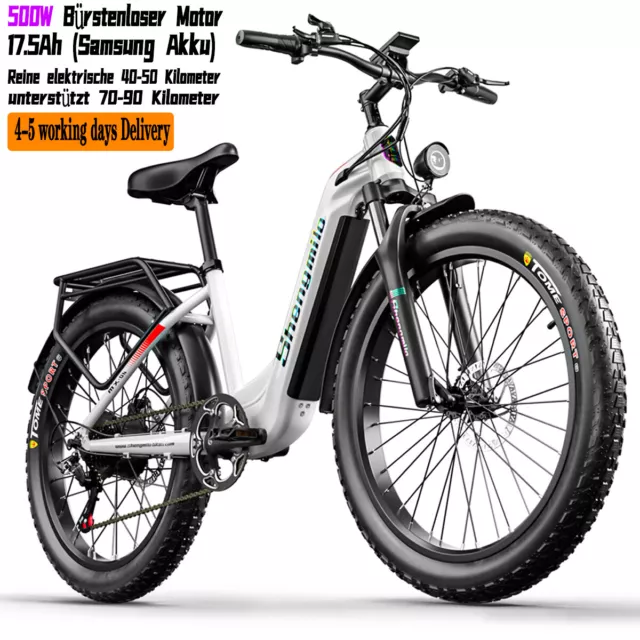 DAMEN EBIKE 26 Zoll E-fahrrad 1000W E-Mountainbike Fatbike 840Wh ... DAMEN EBIKE 26 Zoll E-fahrrad 1000W E-Mountainbike Fatbike 840Wh ...