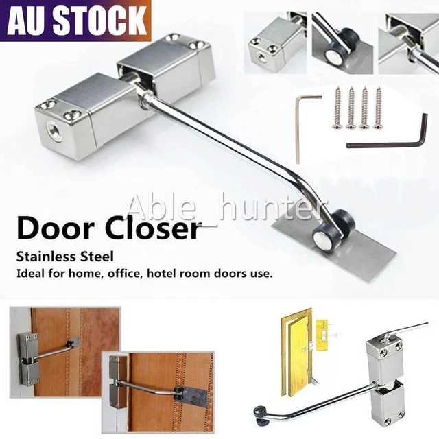MOUNTED DOOR GATE Closer Adjustable Automatic Alloy Surface Spring Loaded OZ $16.81 - PicClick AU