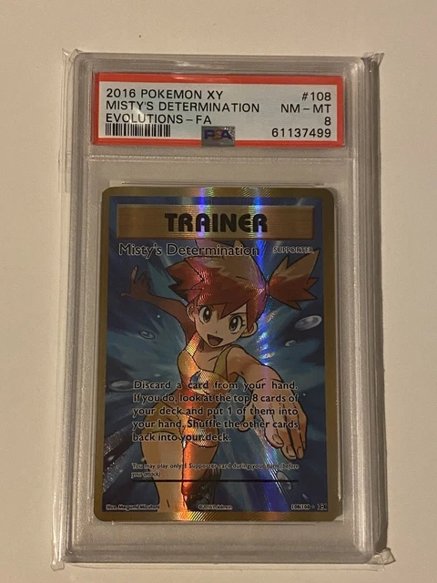PSA 8 POKÉMON Misty's Determination XY Evolutions 108/108 Full Art 2016 EUR 46,21 - PicClick DE