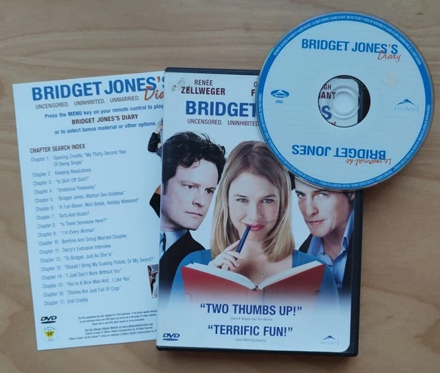 BRIDGET JONES'S DIARY (Miramax, Alliance Atlantis, DVD, 2001) Zellweger ...