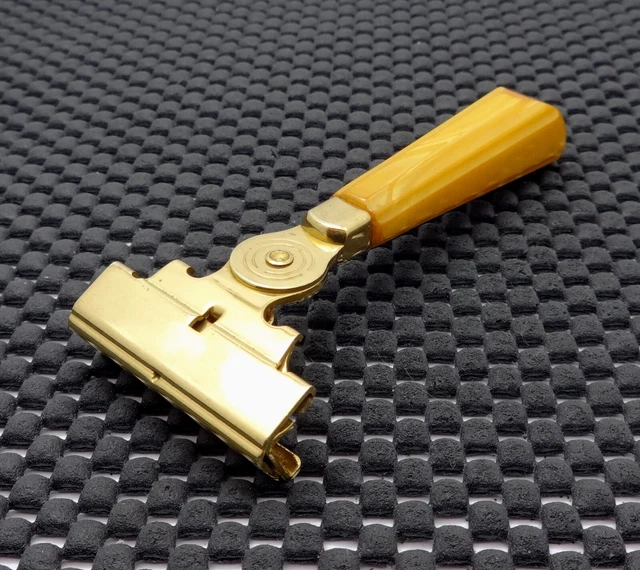 VINTAGE SCHICK DELUXE Injector TYPE E Single Edge Safety Razor NICE ...