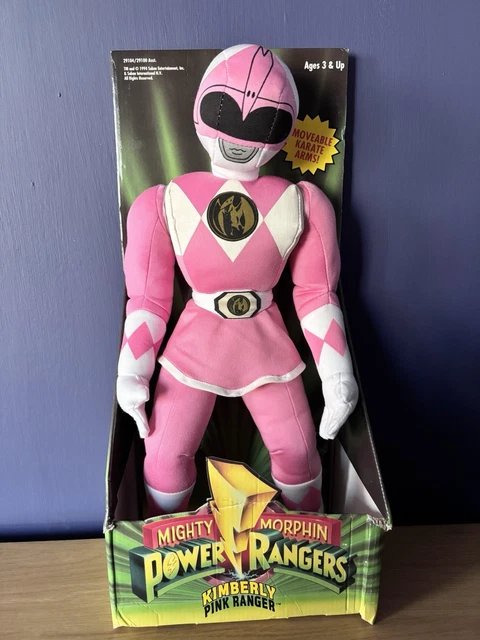 KID DIMENSION 17” Pink Power Rangers Plush. Boxed/90s/Collectible/Rare ...