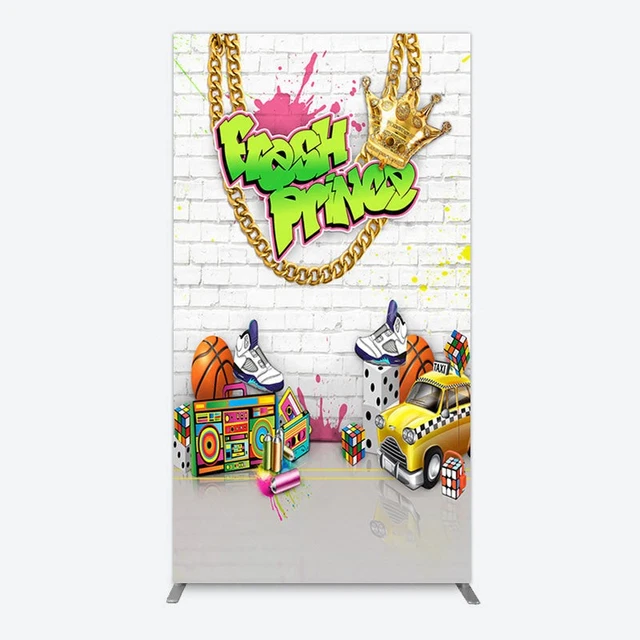 LOFARIS WHITE BRICK Wall Fresh Prince Birthday Rectangle Backdrop $37. ...
