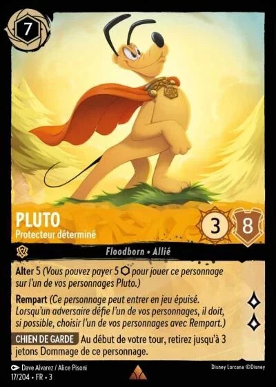 CARTE LORCANA TCG - Chapitre 3 - Pluto 17/204 Rare FR EUR 2,00 - PicClick FR
