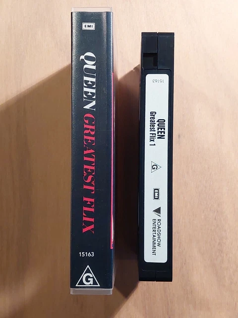 QUEEN - GREATEST Flix Vhs Video 22 Songs Emi 15163 Rated G $23.99 ...