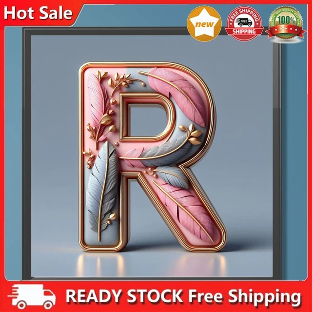 5D DIAMOND PAINTING DIY Round Drill Spring Letter R Decor Craft £5.57 ...