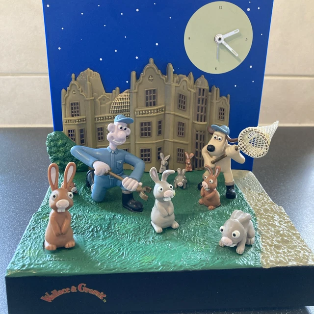 VINTAGE WALLACE AND Gromit 3D Talking Alarm Clock Curse of the Were ...