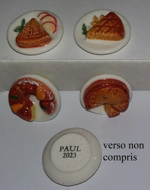 SÉRIE COMPLÈTE FÈVES Paul 2023 gâteaux pâtisseries assiettes galettes ...