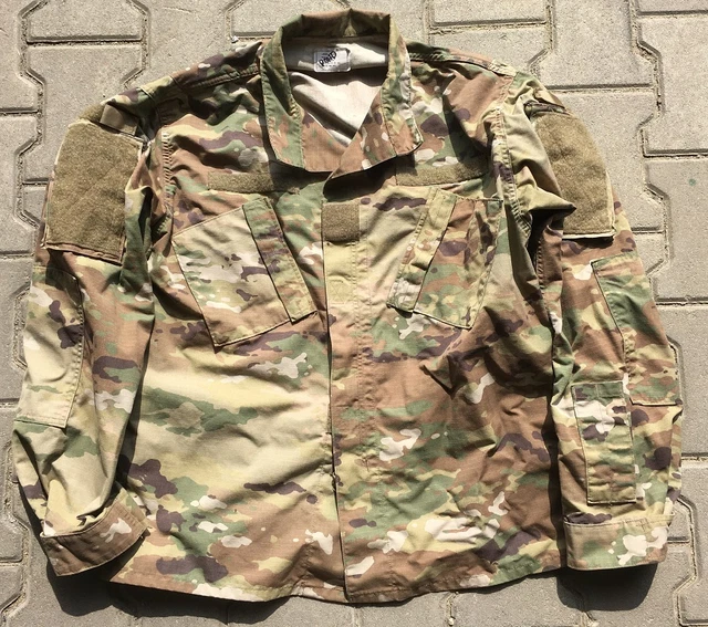 US ARMY OCP Acu Scorpion Combat Uniforme Nyco Veste Chemise ML Medium ...