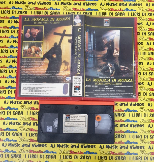 VHS FILM DIE NONNE VON MONZA EXZESSE VERGEHEN VERBRECHEN VERBRECHEN ...