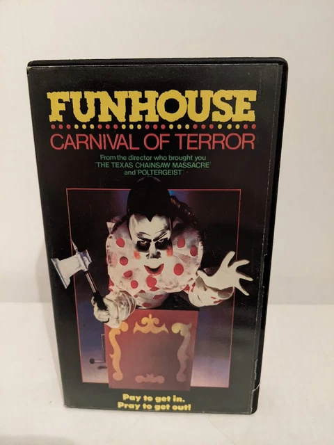 FUNHOUSE ORIGINAL SMALL Box Ex-Rental VHS Horror 1981 Tobe Hooper £50. ...