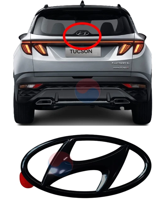INSIGNE EMBLÈME ARRIÈRE noir origine OEM 86300CGO20 pour Hyundai Tucson ...
