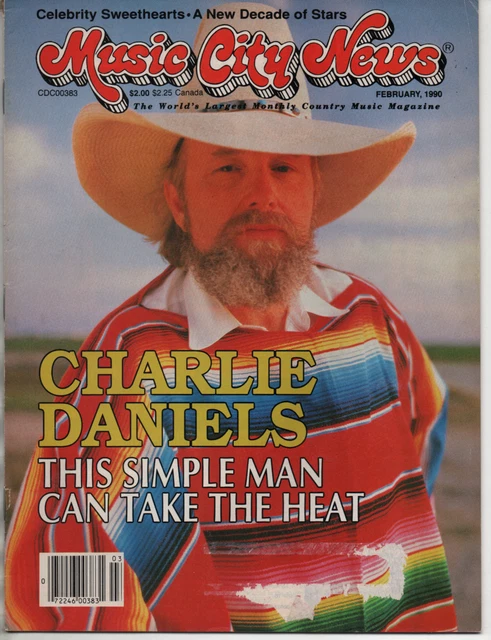 MUSIC CITY NEWS Magazine February 1990 Charlie Daniels Buck Owens £6.97 ...