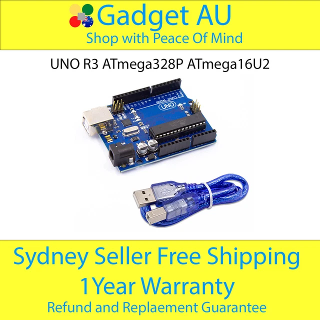 ARDUINO COMPATIBLE UNO R3 ATmega328P ATmega16U2 Dev Board with USB ...