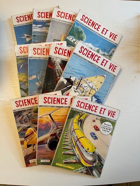 LOT DE 11 magazines Science et Vie année 1952 EUR 45,00 - PicClick FR
