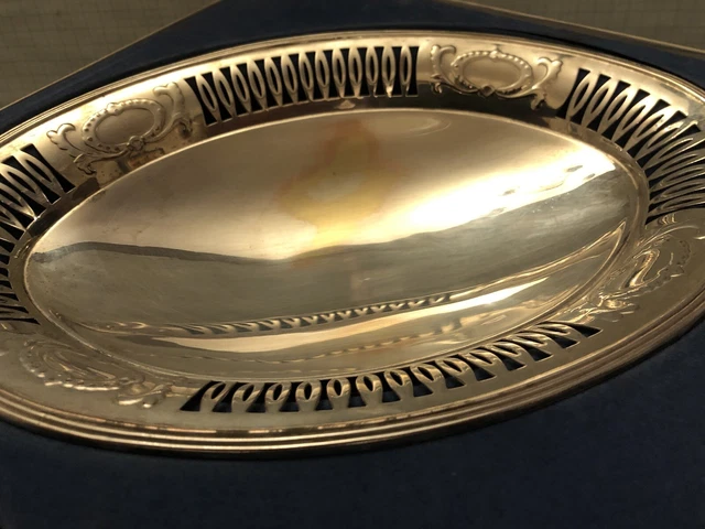 SILVER PLATED TRELLISED Bowl Age Of Elegance By Falstaff Of England £5. ...