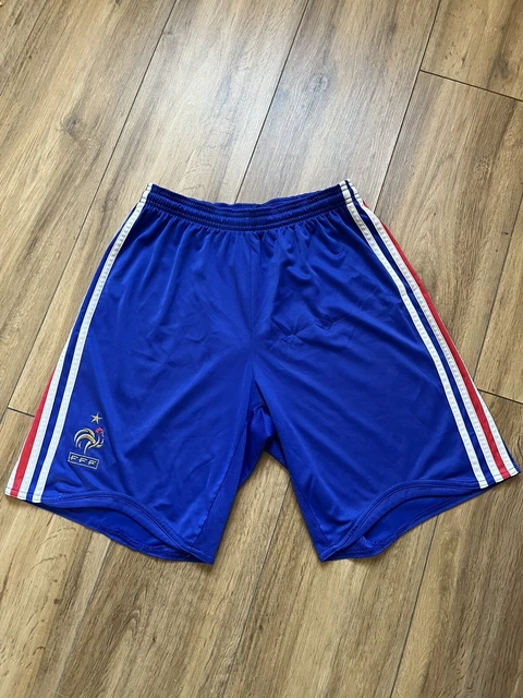 SHORT ADIDAS CLIMACOOL Bleu FFF Équipe De France 2007 16 Ans EUR 15,00 ...