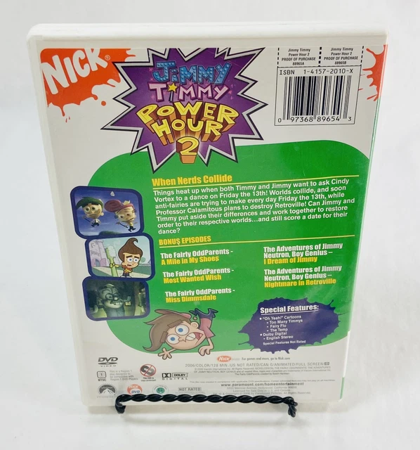 THE JIMMY TIMMY Power Hour 2 DVD Jimmy Neutron Fairly Odd Parents £7.30 ...