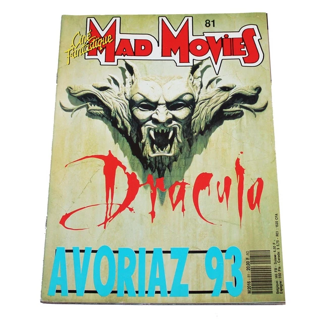 MAGAZINE / REVUE Mad Movies numéro 81 / Dracula / Avoriaz 93 ( 1993 ...